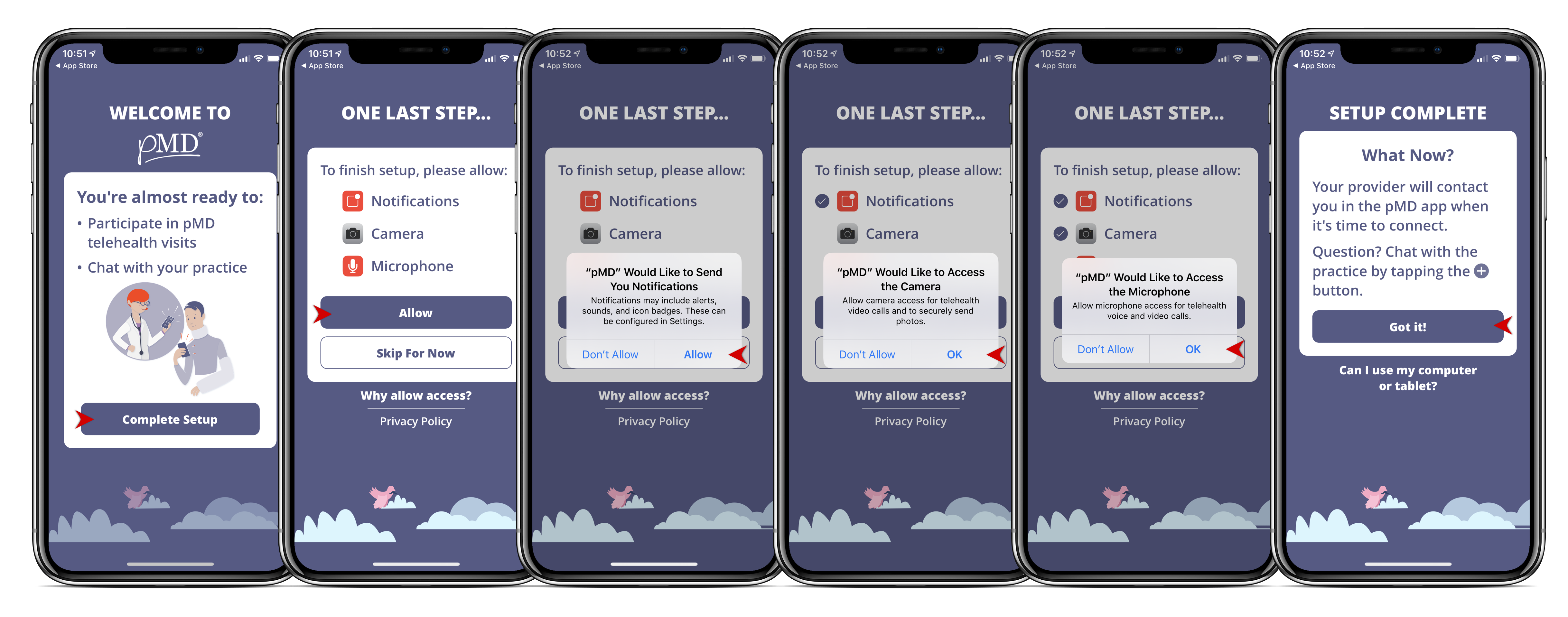 Telehealth App for Patients | pMD