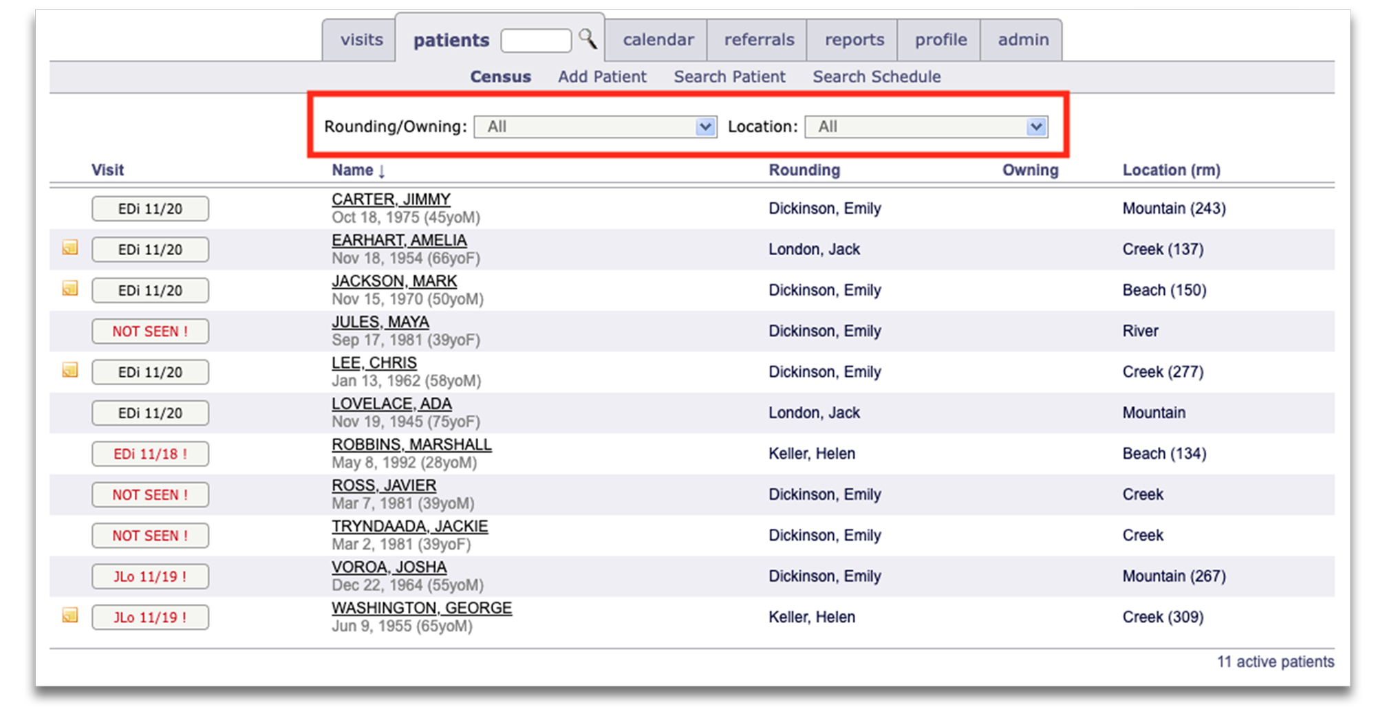 ADDING & REMOVING PATIENTS
