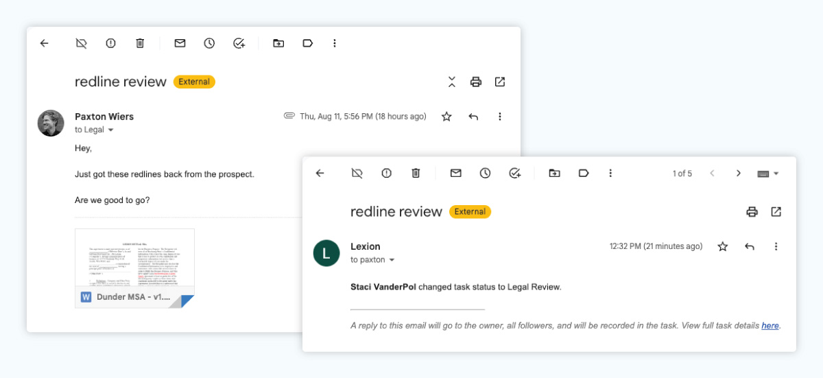 Flexible Notifications Streamline Collaboration - Lexion
