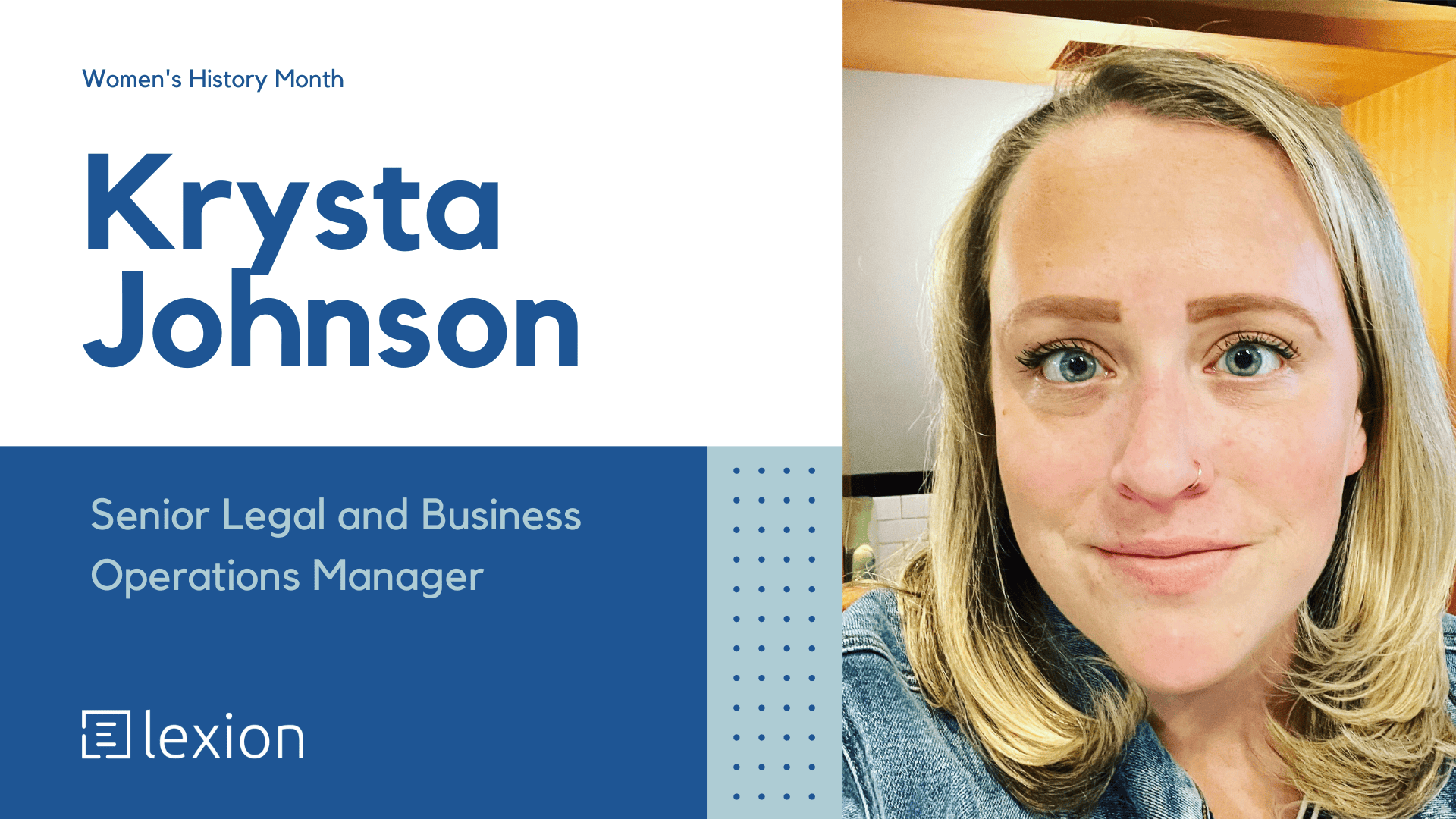 Women's History Month - Krysta Johnson - Lexion