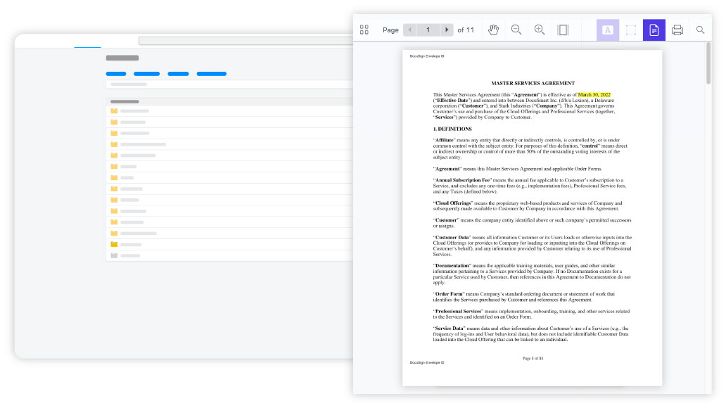 Repository for Contracts - Lexion