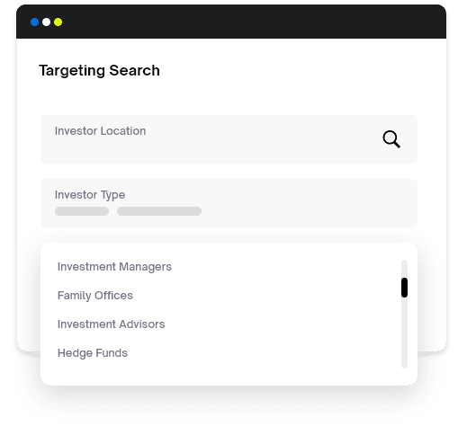 Irwin’s Investor Targeting Solution