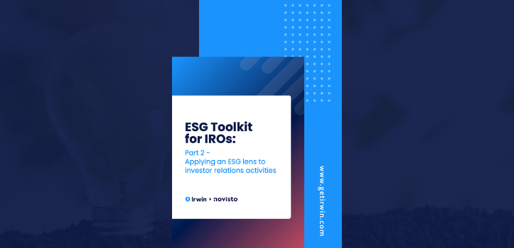 Book: ESG Toolkit for IROs: Part 2 - Applying an ESG Lens to Investor ...