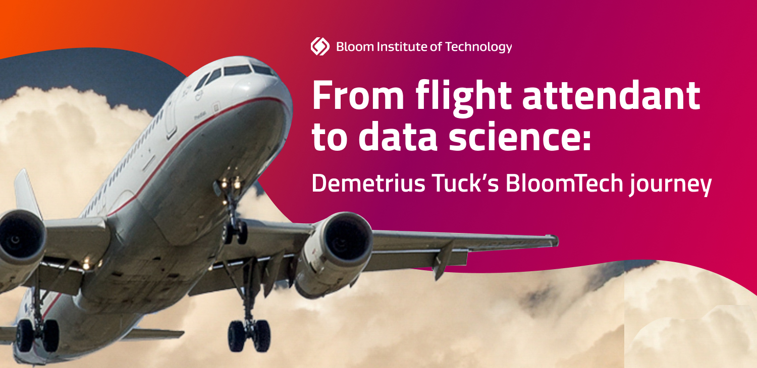 BloomTech | From flight attendant to data science: Grad Demetrius Tuck