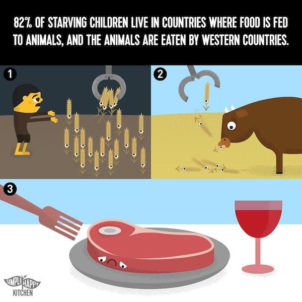 The unbelievable cycle of hunger and the meat industry – Simple Happy ...
