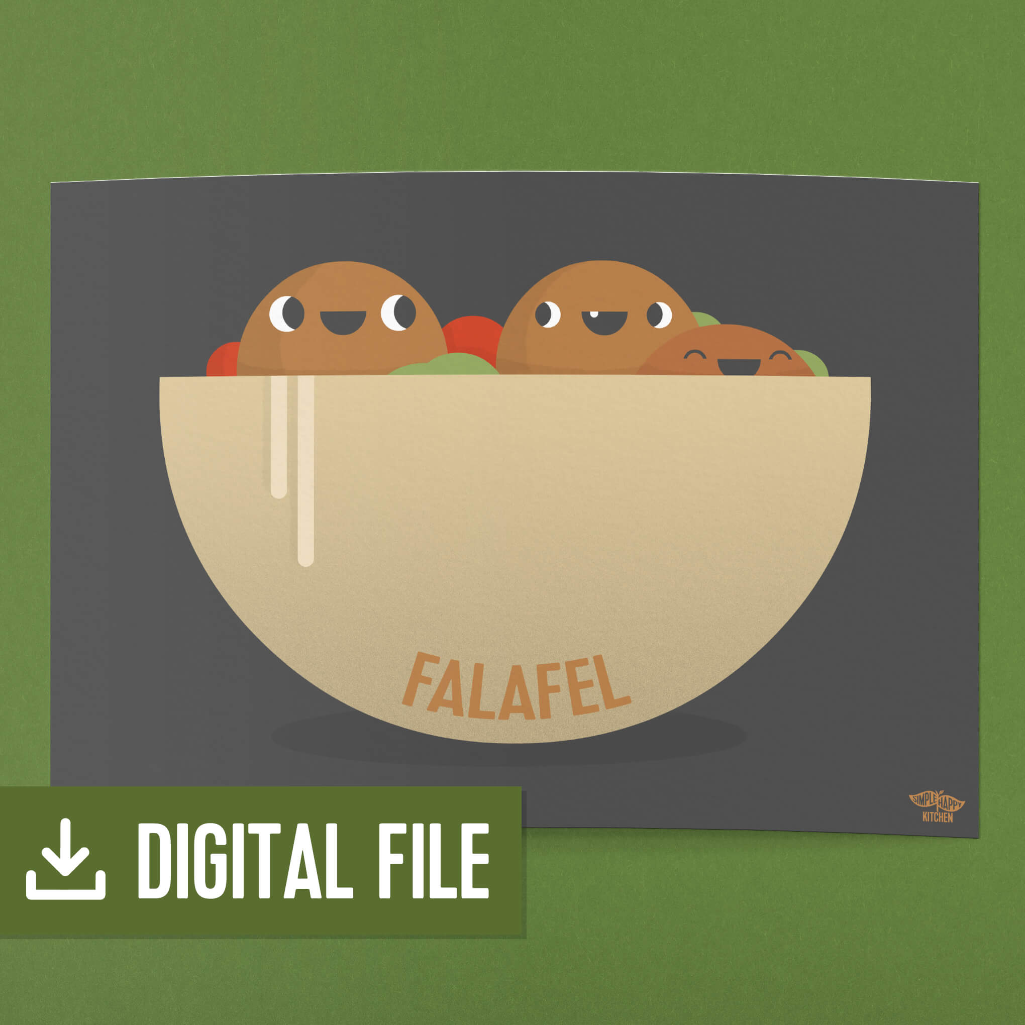Falafel Poster - Digital Download Poster