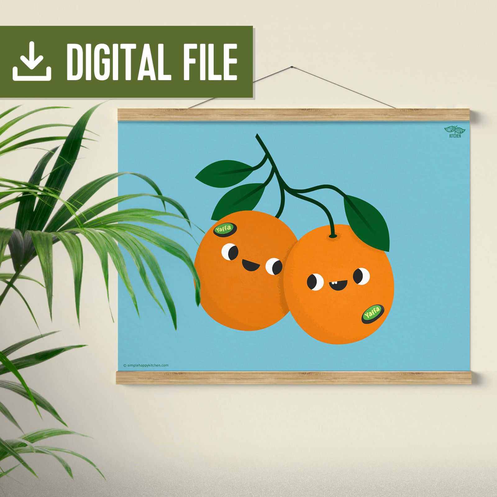Orange & Orange - Digital Download Poster
