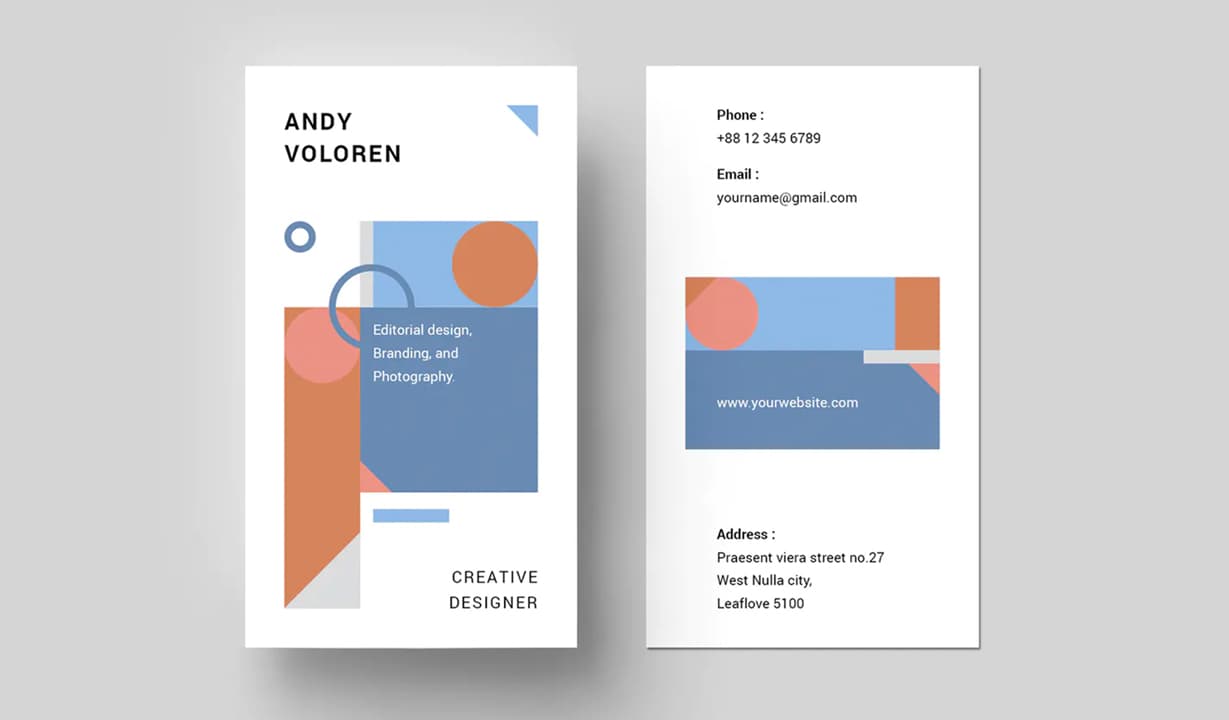 100 Fresh InDesign Business Card Templates | Redokun Blog