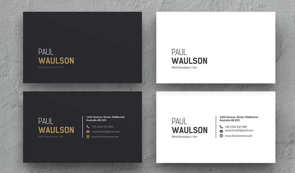 100 Fresh InDesign Business Card Templates | Redokun Blog