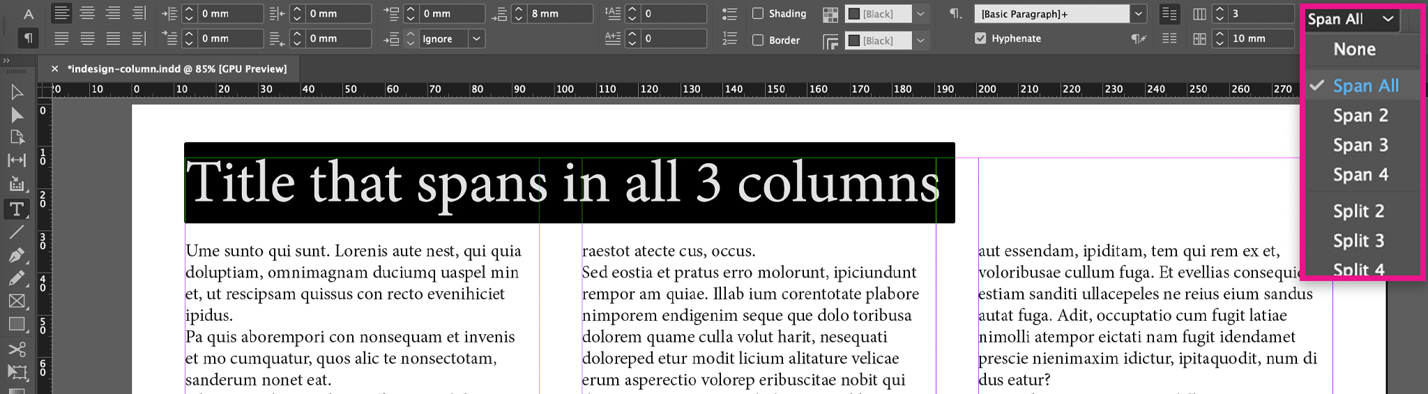 The 3 Ways to Create Columns in InDesign | Redokun Blog