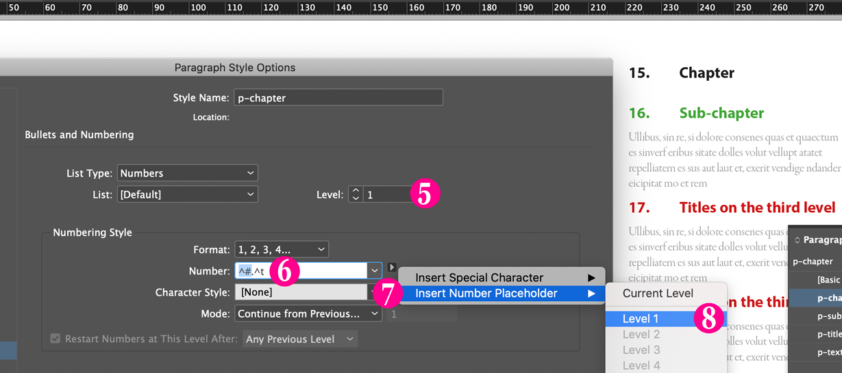 InDesign Numbered List - How to create and use it best | Redokun Blog