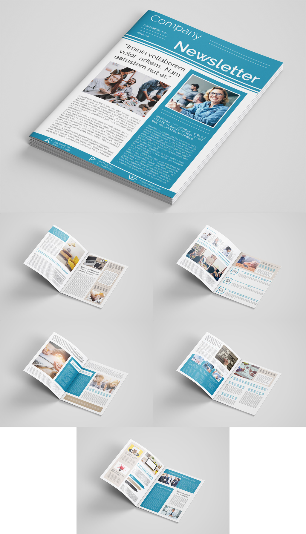 50 Modern InDesign Newsletter Templates | Redokun Blog