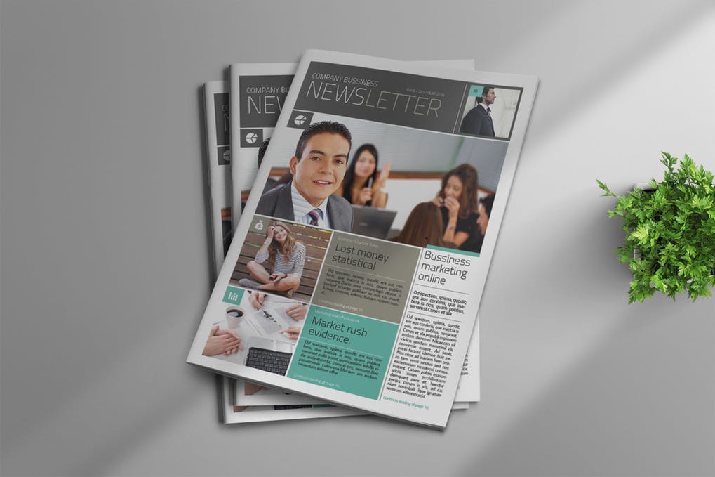 50 Modern InDesign Newsletter Templates | Redokun Blog