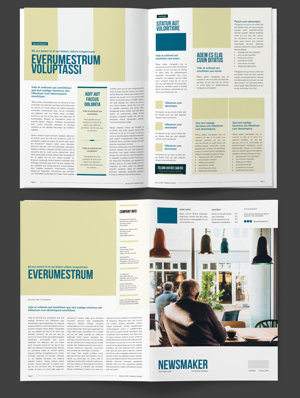 50 Modern InDesign Newsletter Templates | Redokun Blog