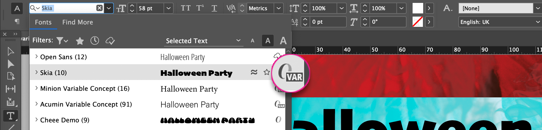 How to use the New Variable Fonts in InDesign | Redokun Blog
