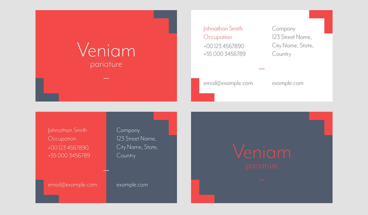 100 Fresh InDesign Business Card Templates | Redokun Blog