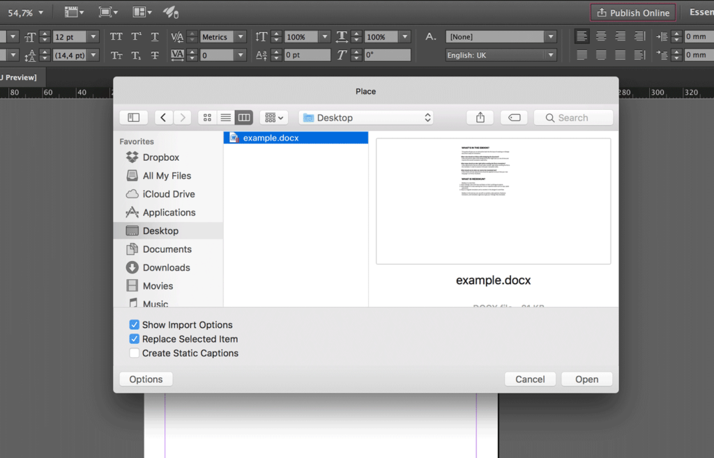 How to convert a Word file to InDesign | Redokun Blog