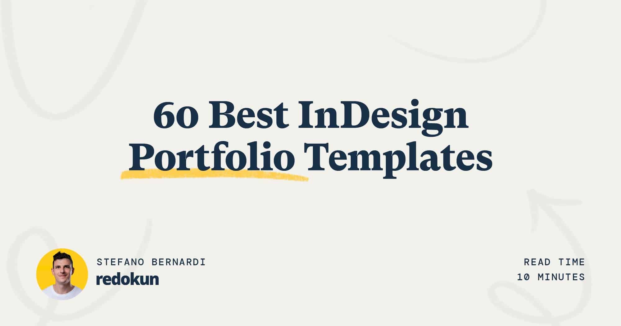 60 Best InDesign Portfolio Templates (2023) | Redokun Blog
