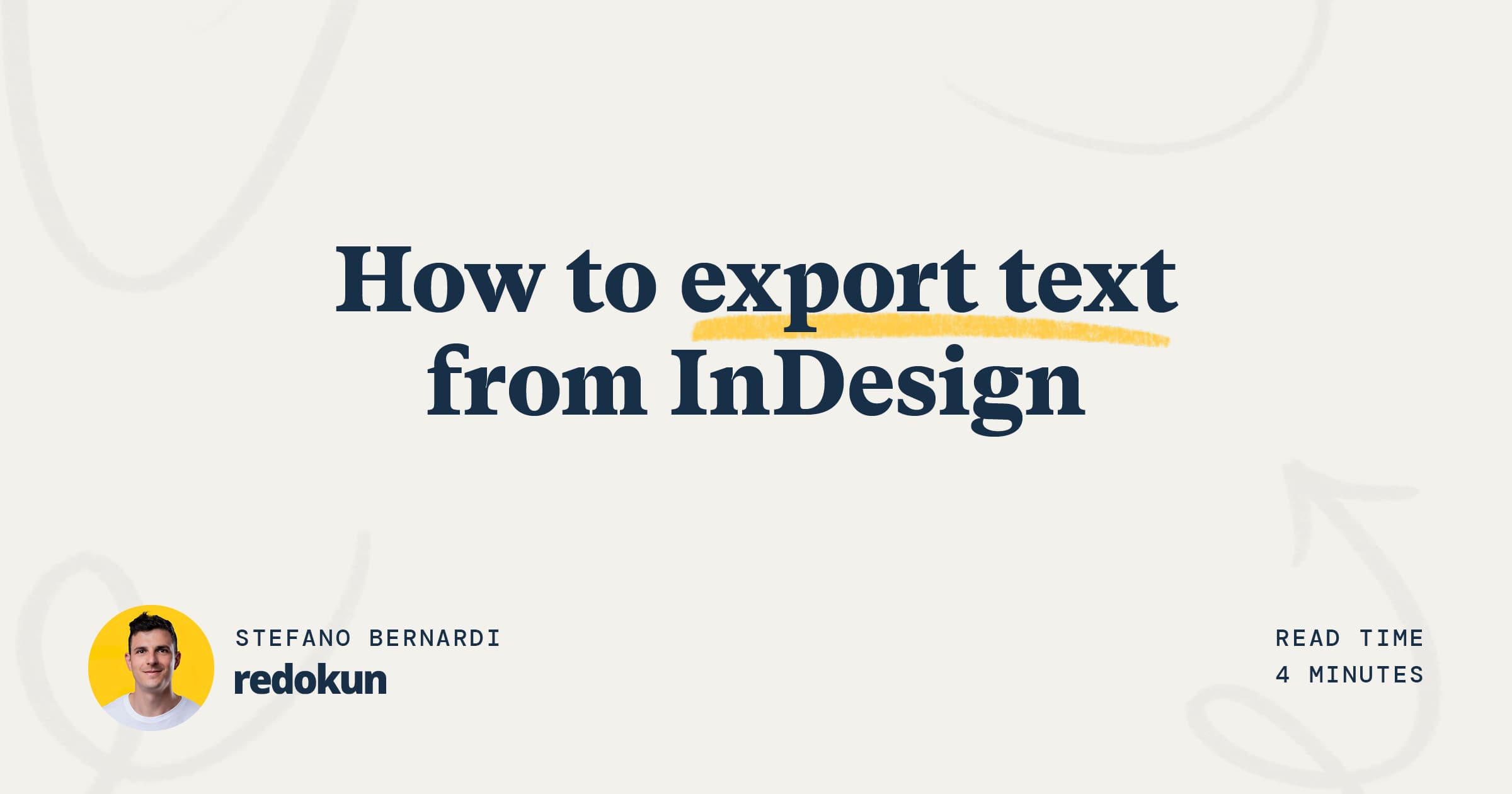 How to export text from InDesign | Redokun Blog