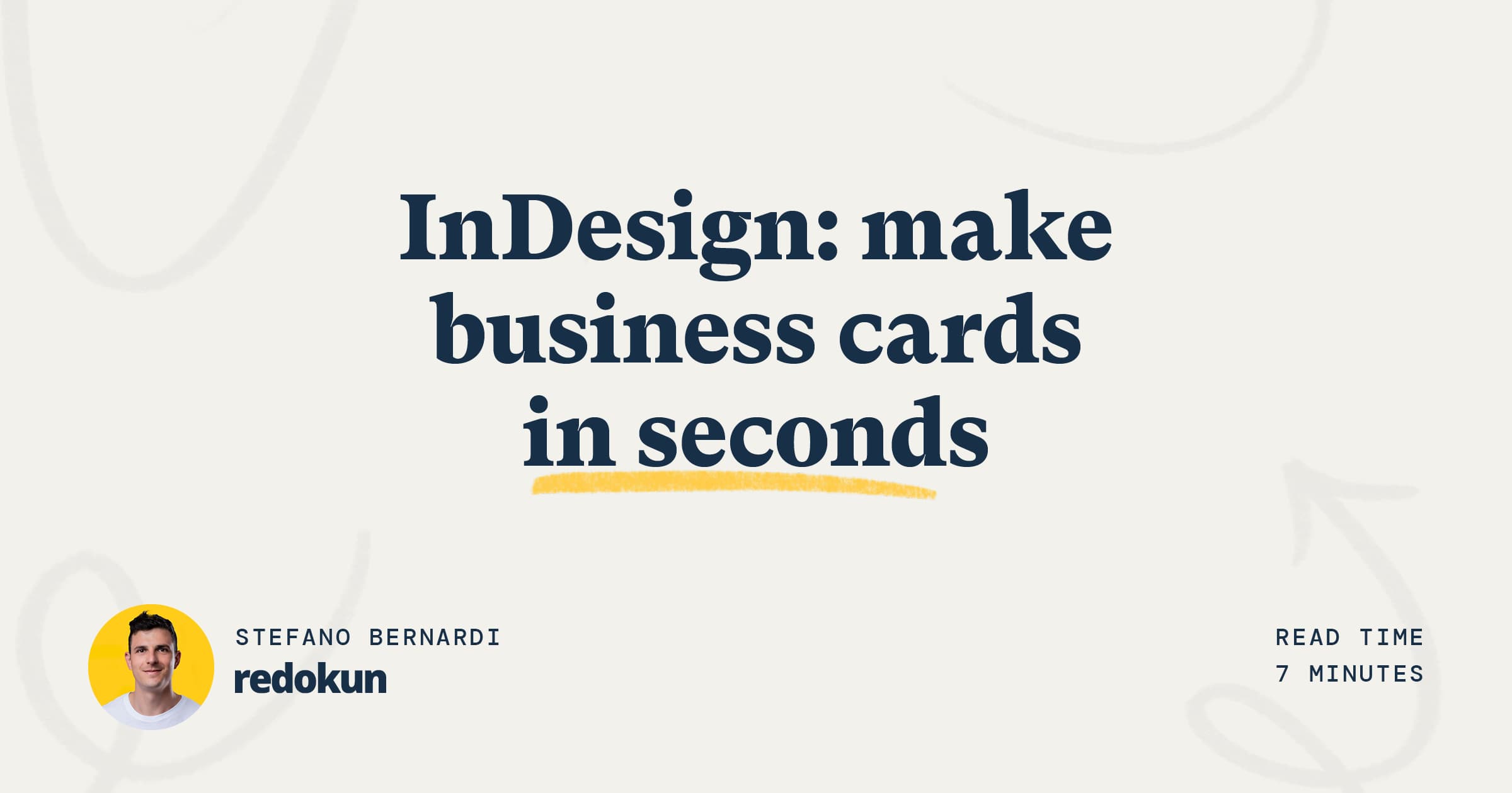 InDesign: make many business cards in seconds | Redokun Blog