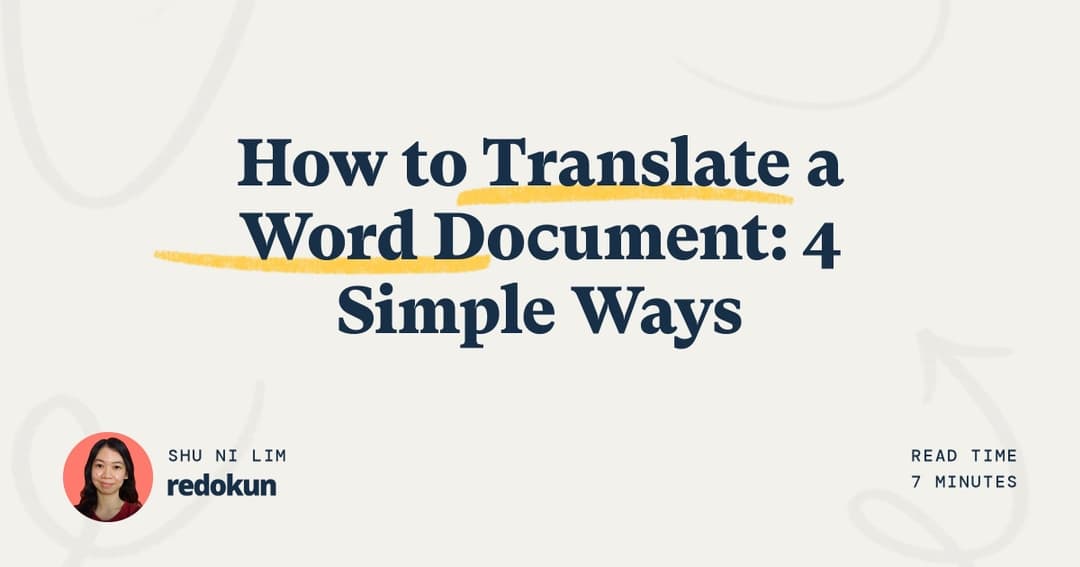 How to Translate a Word Document: 3 Simple Ways | Redokun Blog