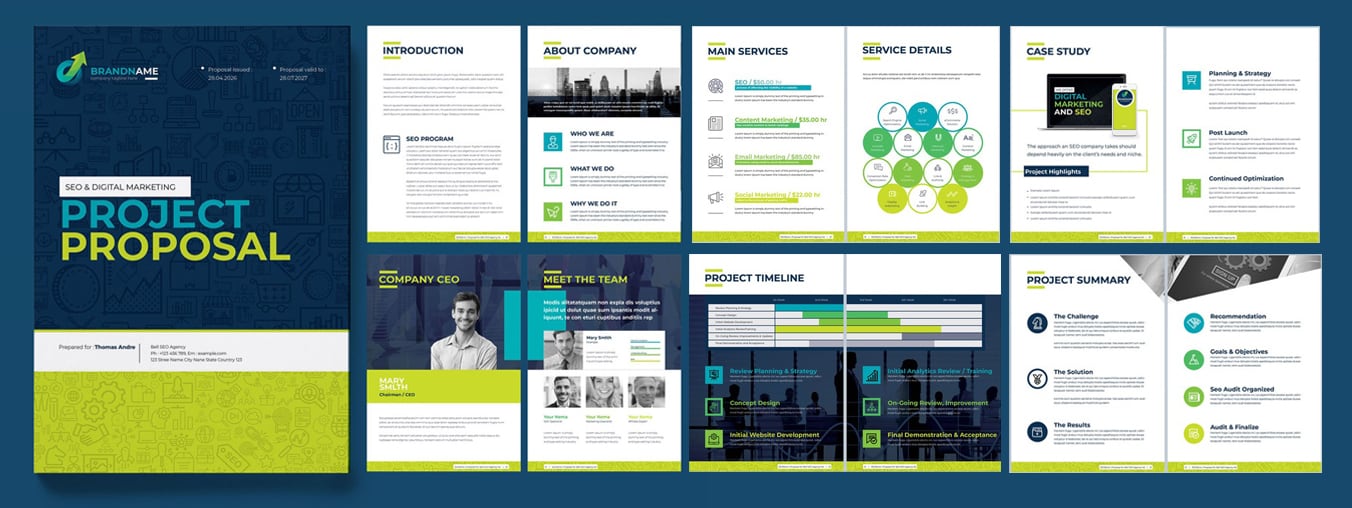 65 Free and Paid InDesign Proposal Templates (2023) | Redokun Blog