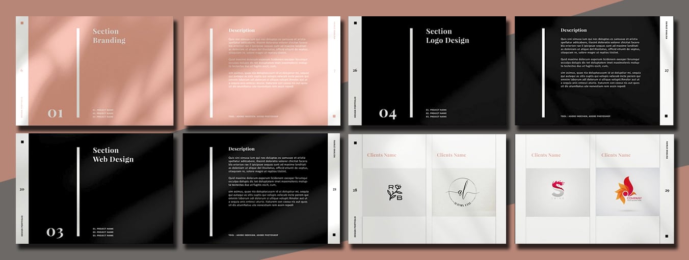 60 Best InDesign Portfolio Templates (2023) | Redokun Blog