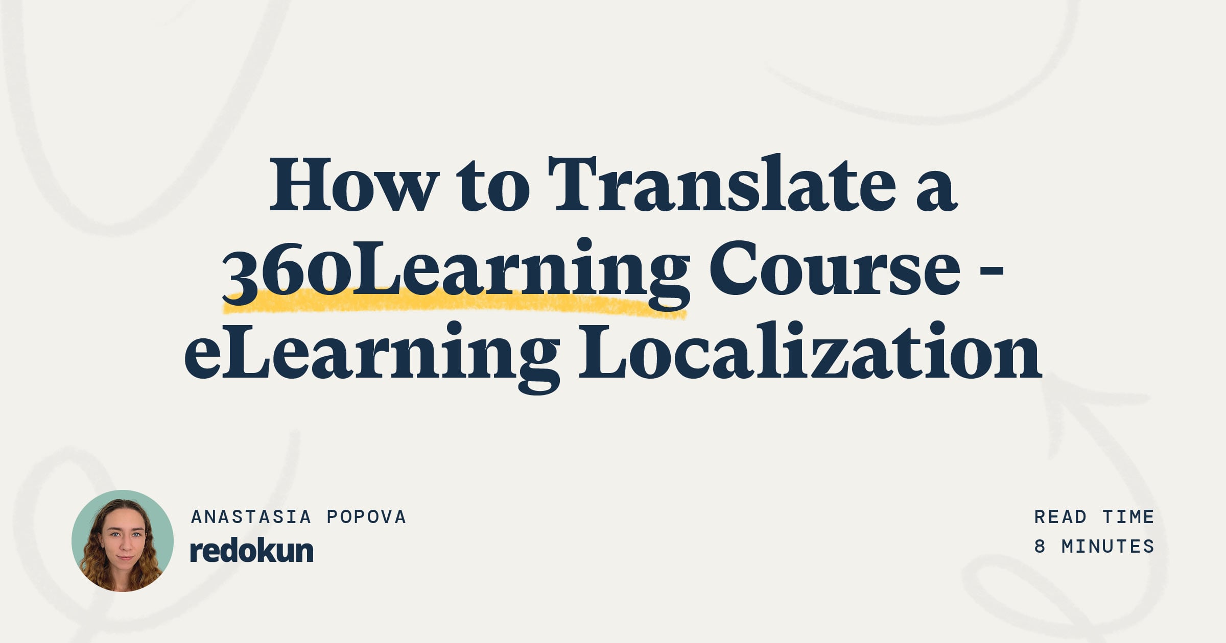 How to Translate a 360Learning Course - eLearning Localization | Redokun Blog