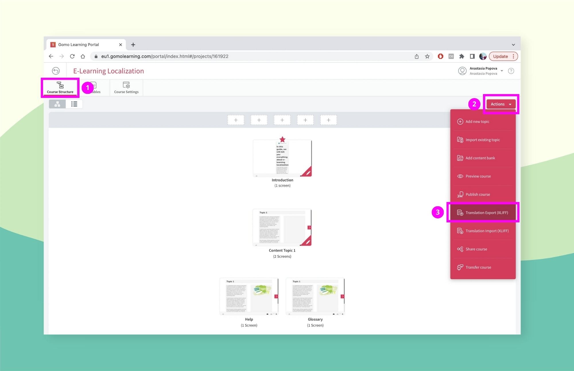 How to Translate Gomo Courses Quickly (2023) - eLearning Localization ...
