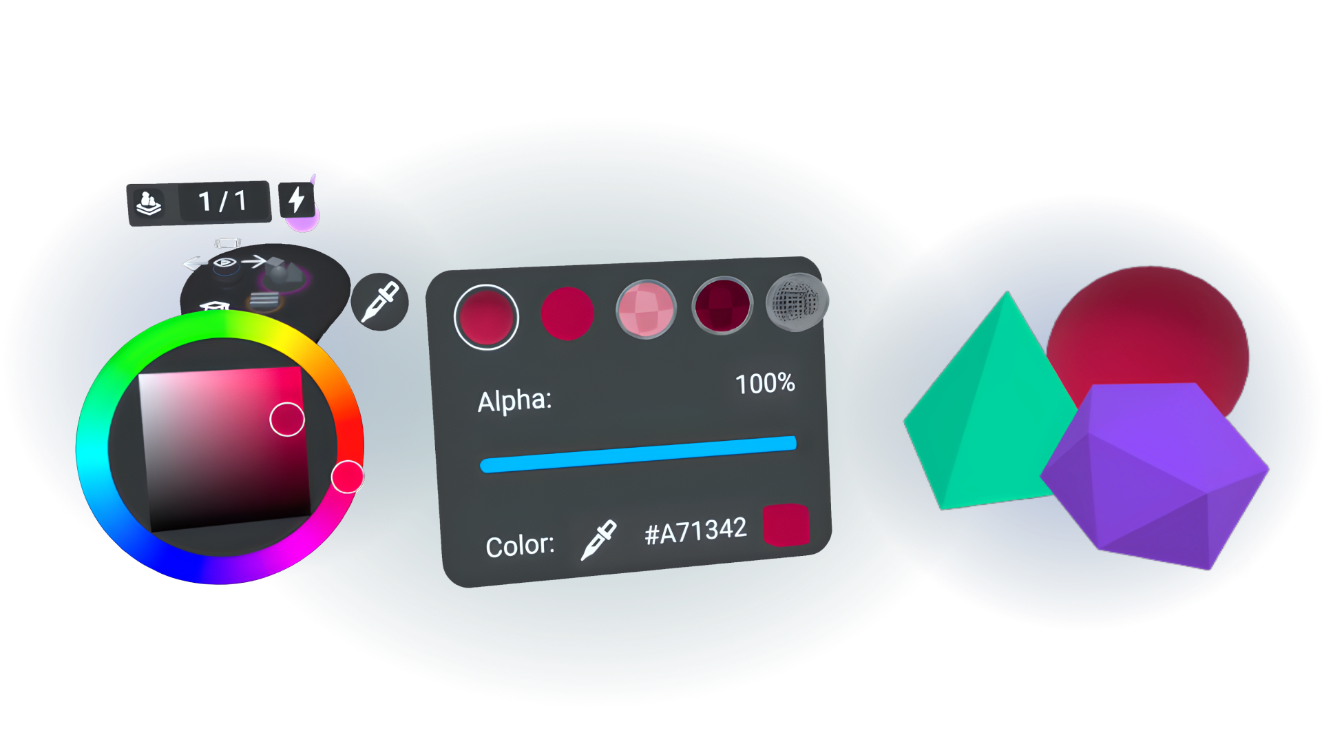 Update — Color tool, GLB and glTF import UNLOCKED, Gaze and Pinch ...