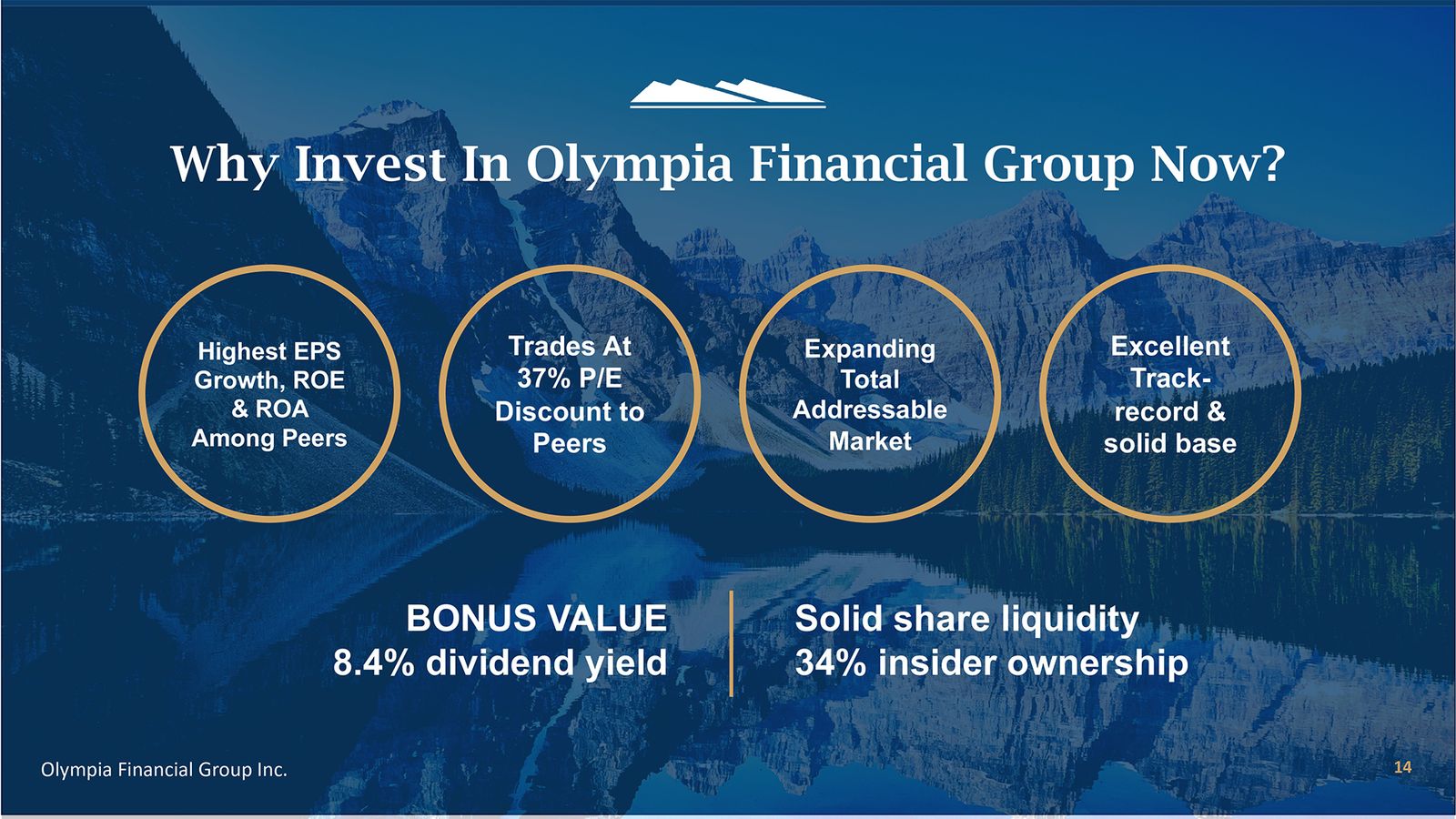 Olympia Financial Group Inc | Home