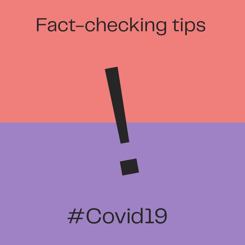 Five tips for fact-checking during a pandemic