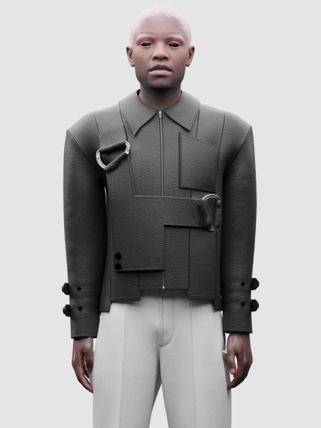 GRMNT | Top Grain Tech Leather Jacket