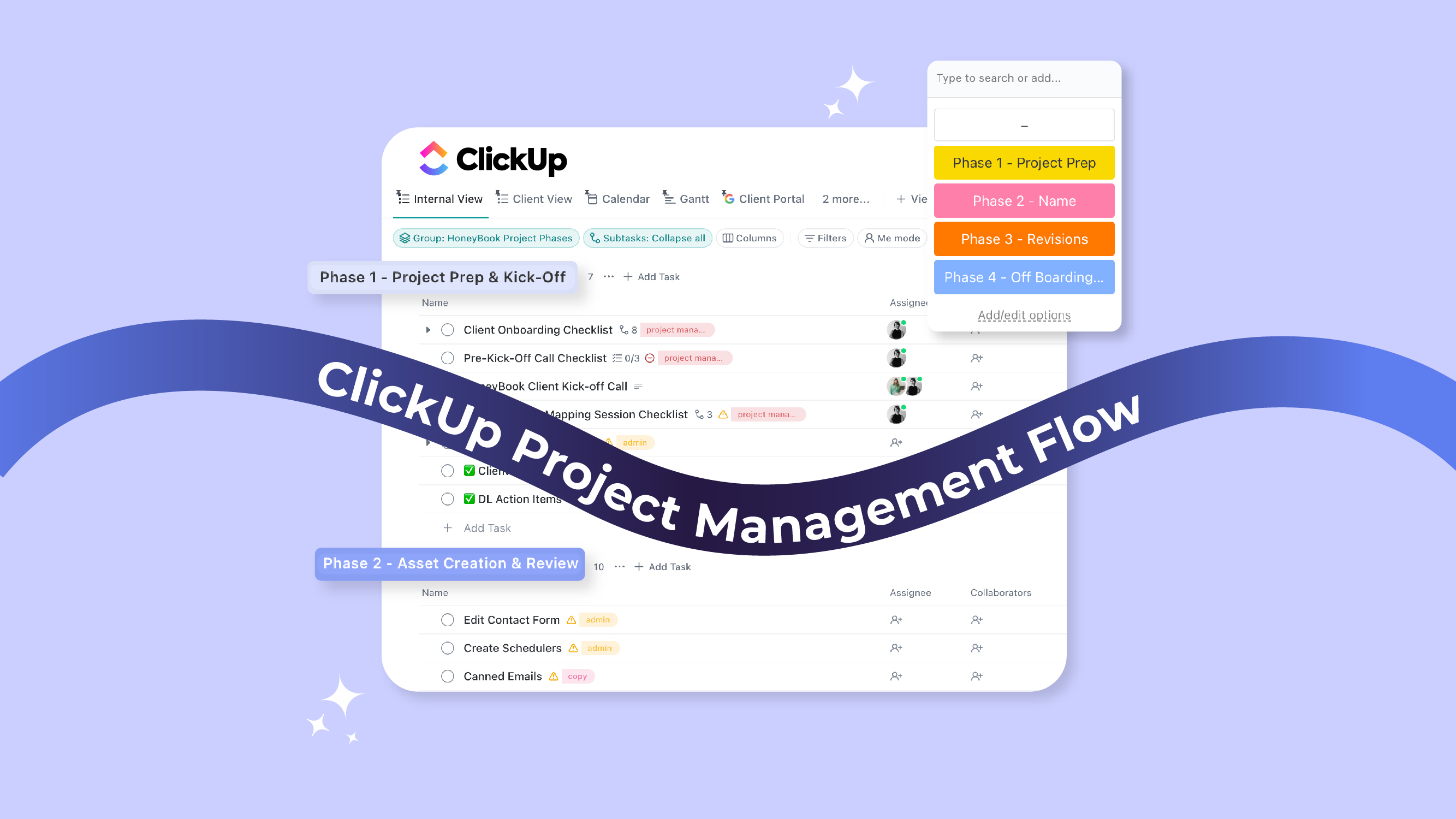 ClickUp Project Management Flow | DaSilva Life