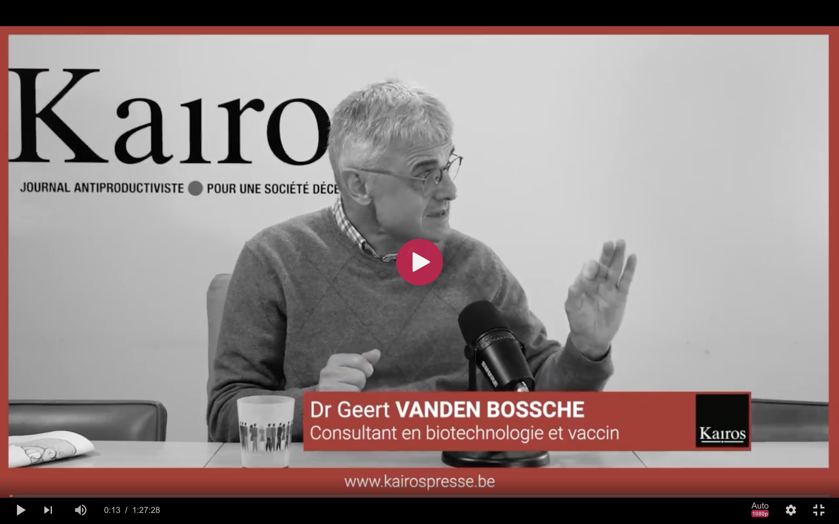 [INTERVIEW] Dr Geert VANDEN BOSSCHE: "COVID-19: La pandémie des ...
