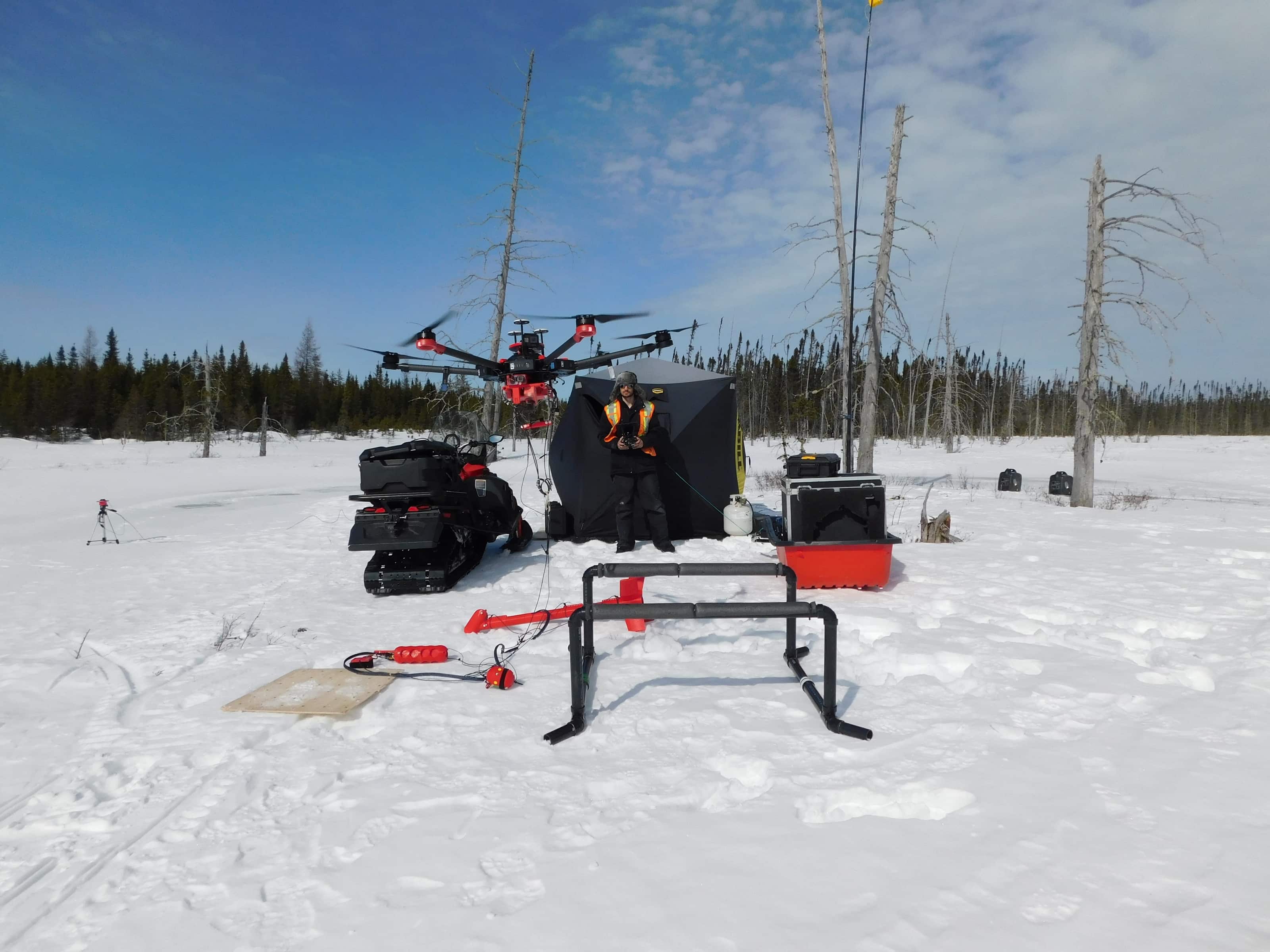 Drone magnetic surveys and LiDAR surveys