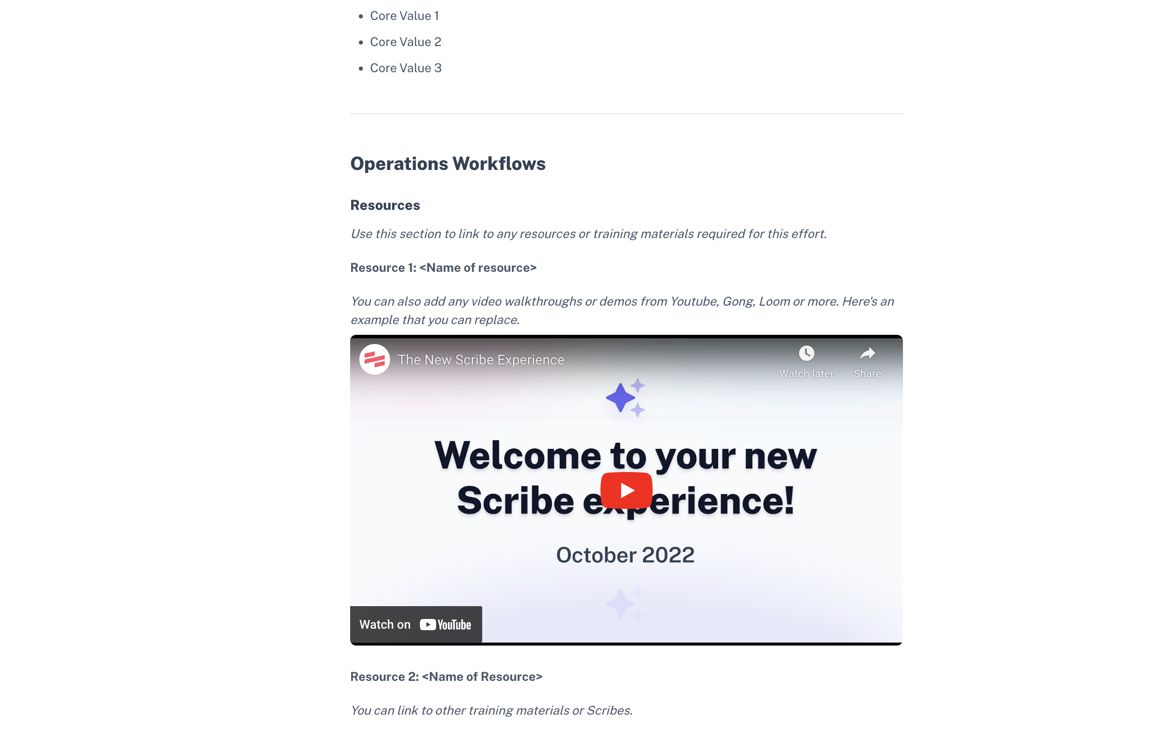 Operational Manual Template | Scribe