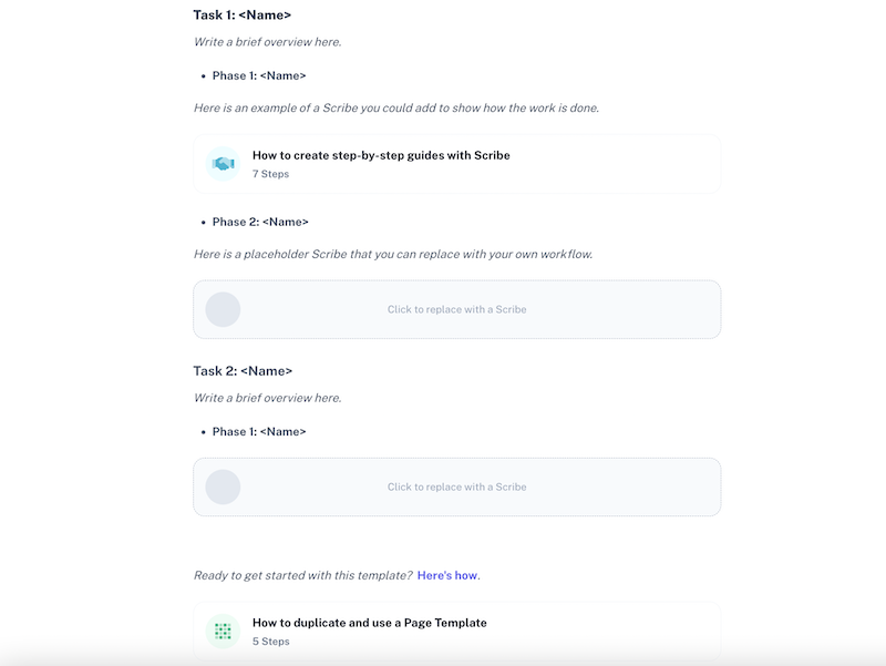 Visual Work Instructions Template | Scribe