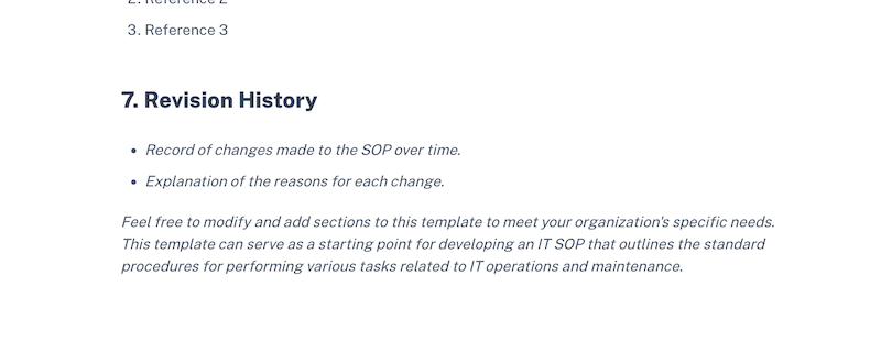 IT SOP Template | Scribe