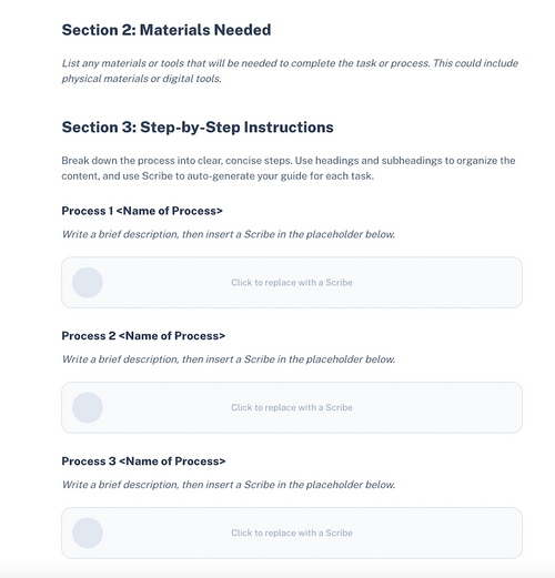 How-To Guide Template | Scribe