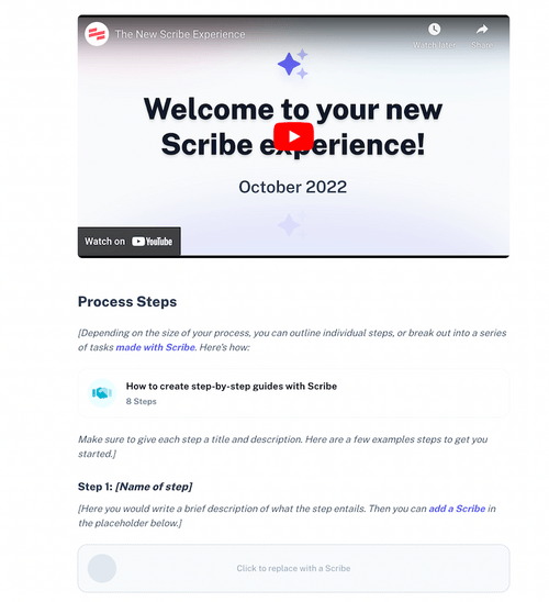 Step-by-Step Guide Template | Scribe