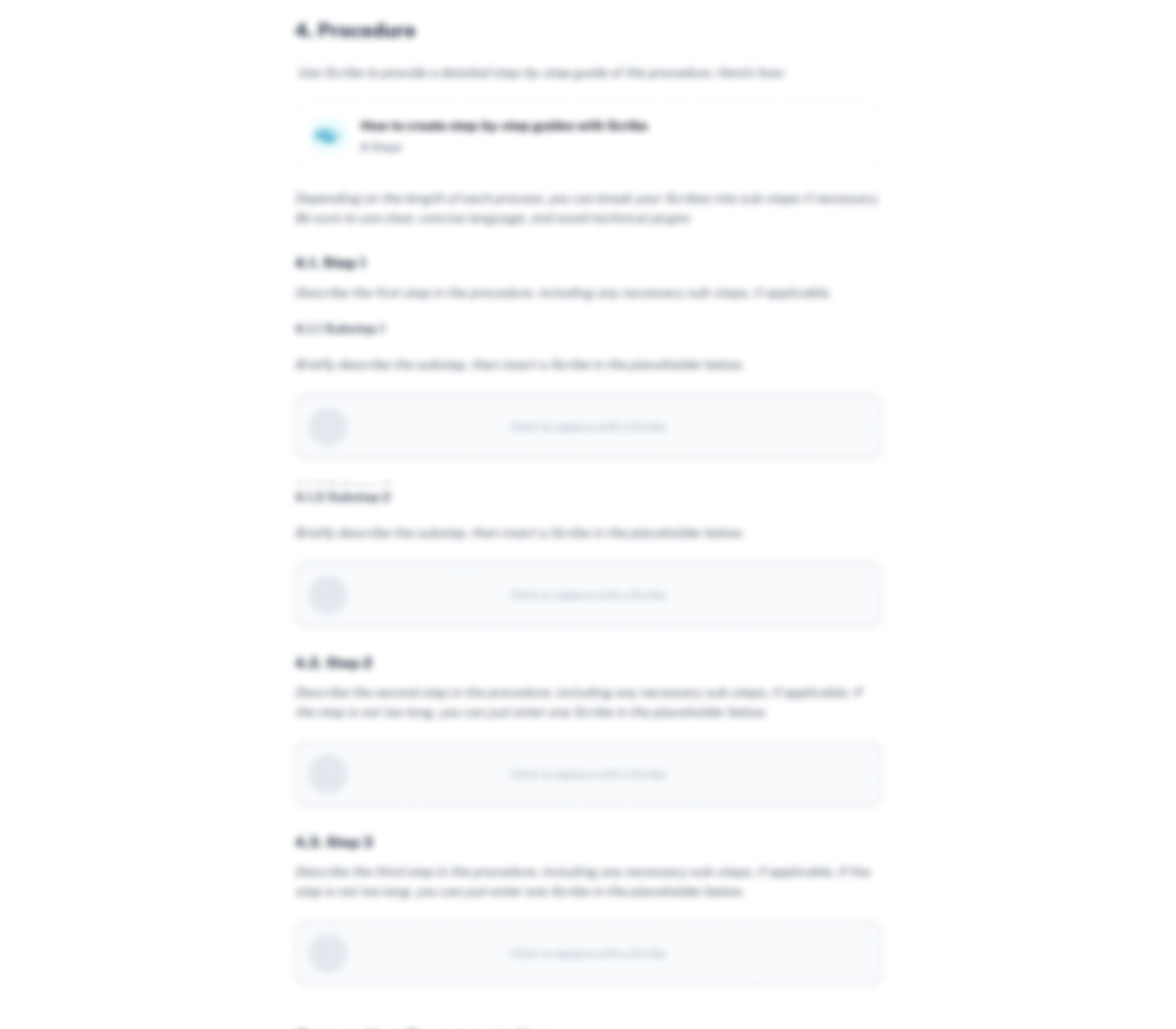 Standard Operating Procedure (SOP) Template | Scribe