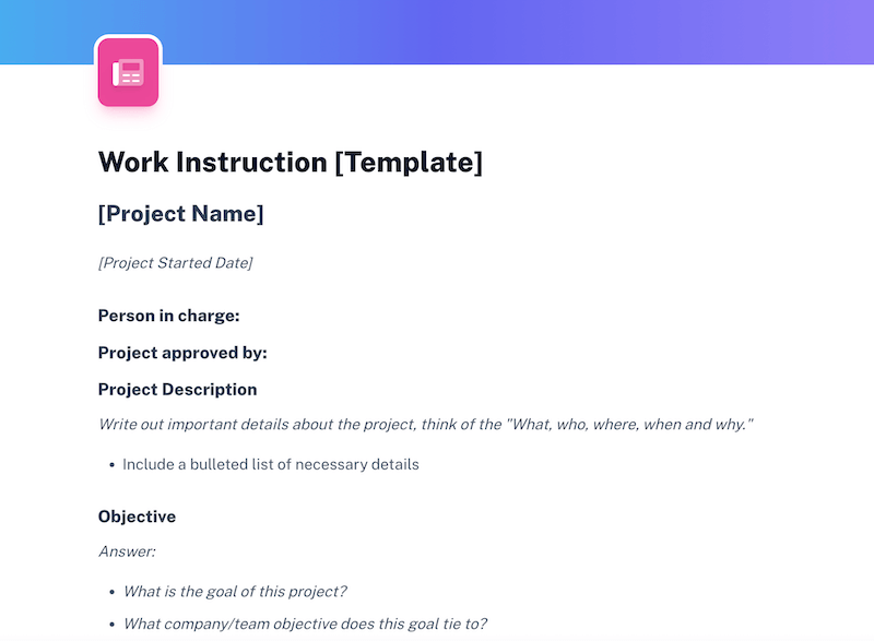 What Are Work Instructions Templates? (+6 Free Templates) | Scribe
