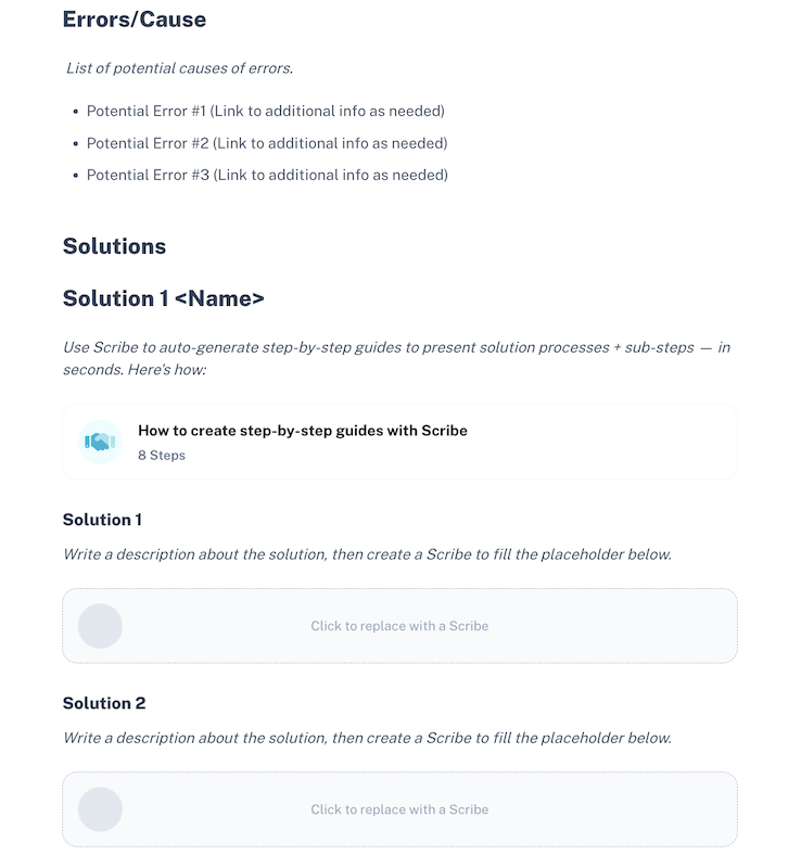 How to Create a Troubleshooting Guide [+ Free Template] | Scribe