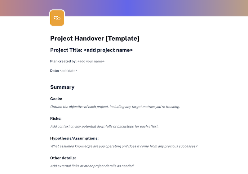 How to Create Handover Documents in 7 Easy Steps (+ Free Templates ...