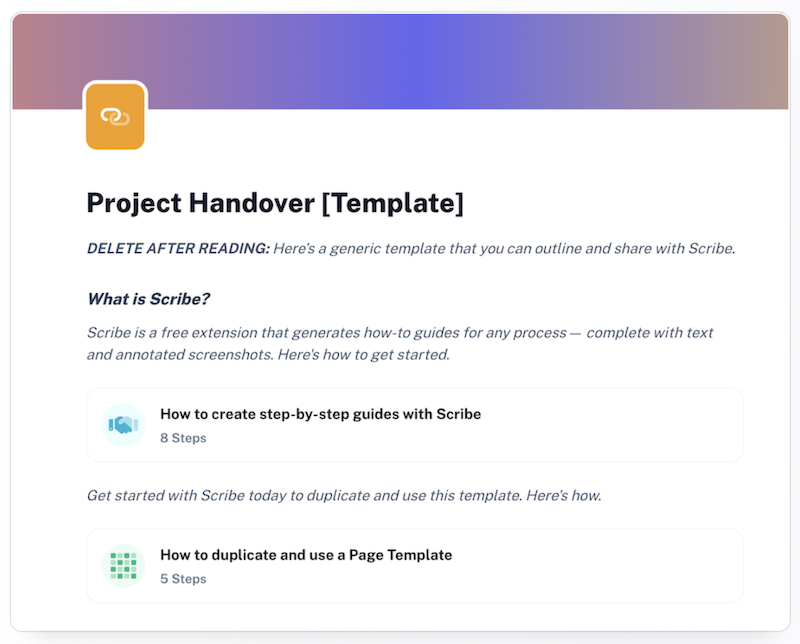 8 Free Handover Document Templates for Teams | Scribe