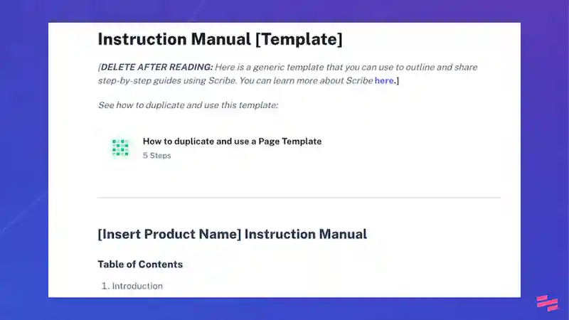15 Free Manual Templates for Every Business | Scribe