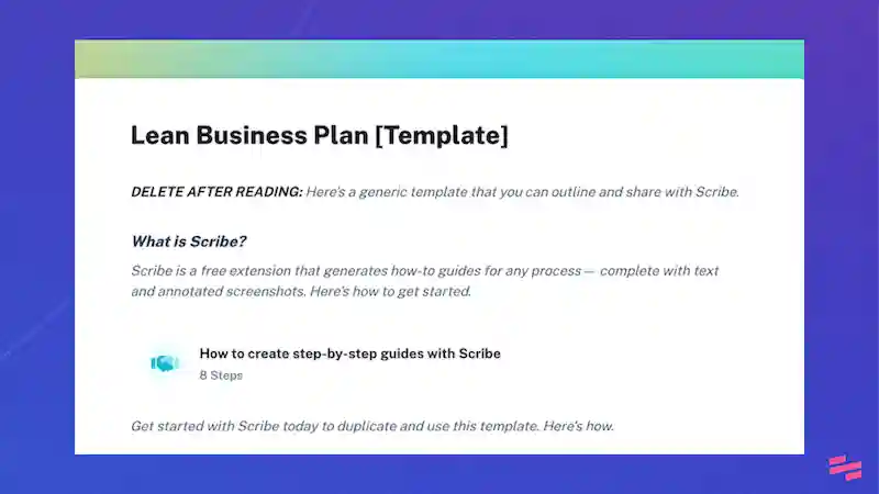 5 Free Business Plan Templates to Simplify Your Planning Process | Scribe