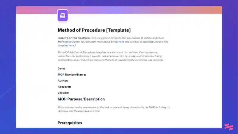 20+ Process Documentation Templates for Teams [Free] | Scribe