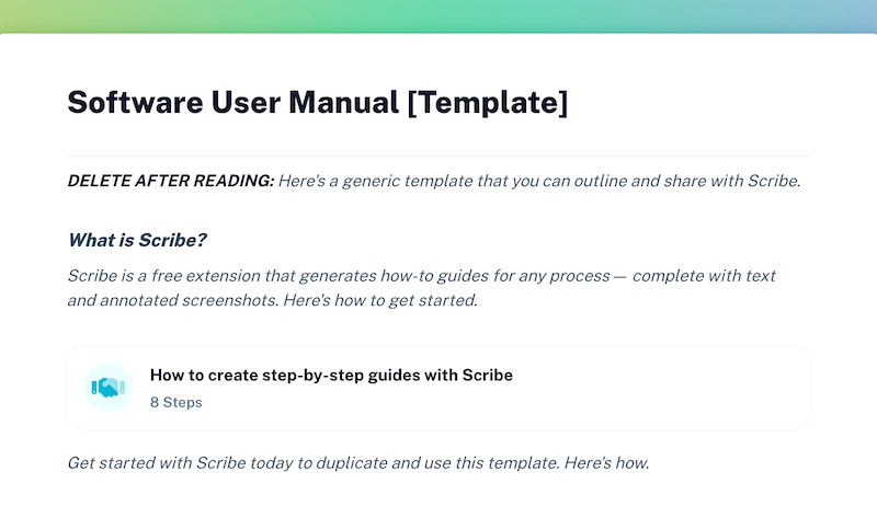 Types of Software Documentation & Free Templates | Scribe
